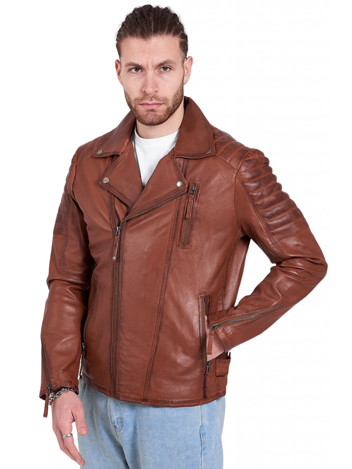 Δερμάτινα μπουφάν ανδρικά||Vainas leather το αυθεντικό δερμάτινο