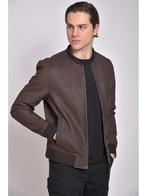 SUGAR VINTAGE SHEEP BLACK - ΑΥΘΕΝΤΙΚΟ ΑΝΤΡΙΚΟ ΜΑΥΡΟ ΔΕΡΜΑΤΙΝΟ ΜΠΟΥΦΑΝ